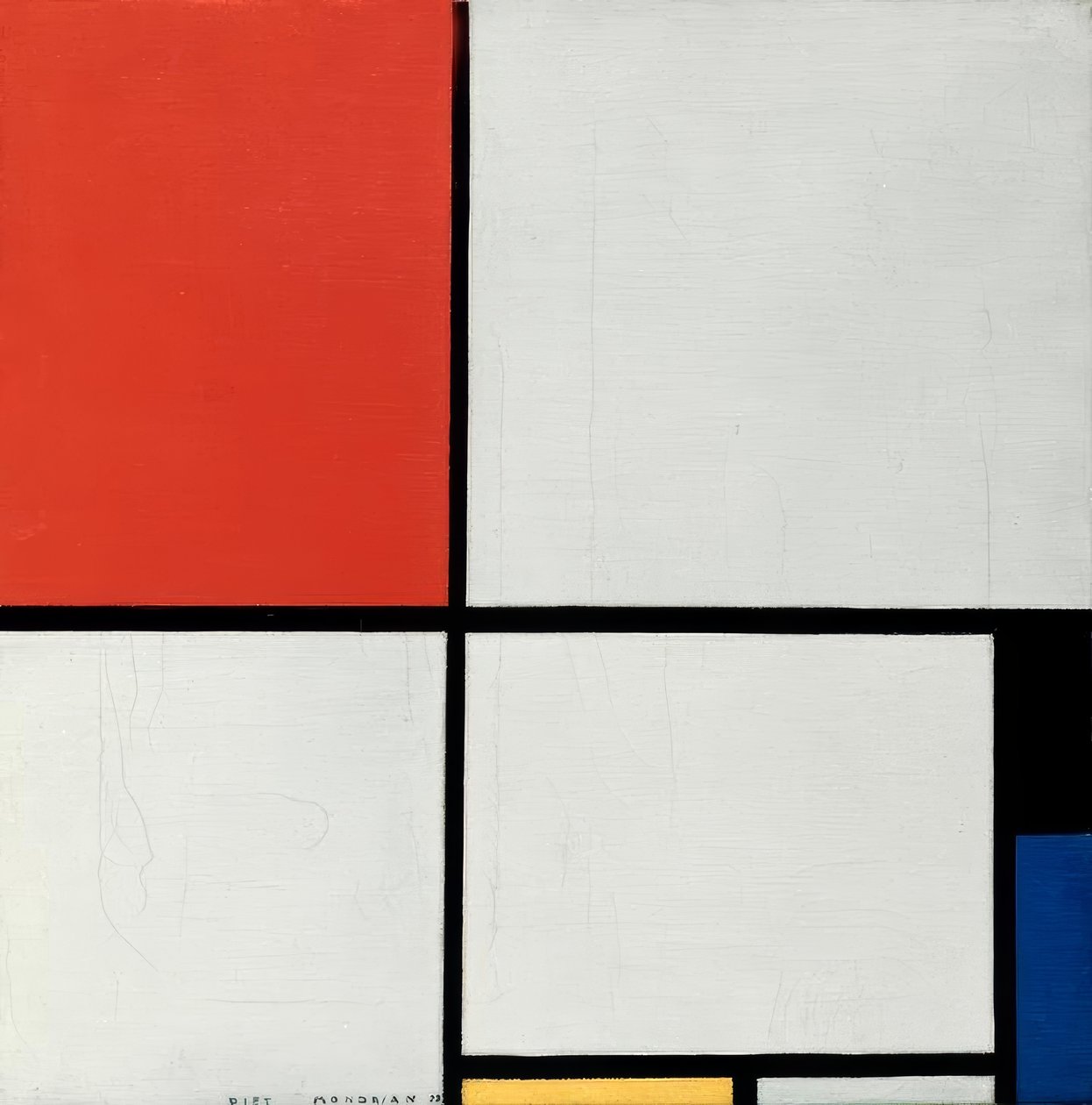 Composizione in rosso, giallo e blu | Piet Mondrian